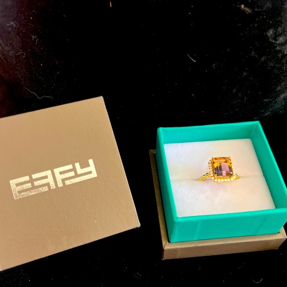 Effy | Jewelry | Effy Unique Amatrine And Diamond Ring From Saks 5th ...